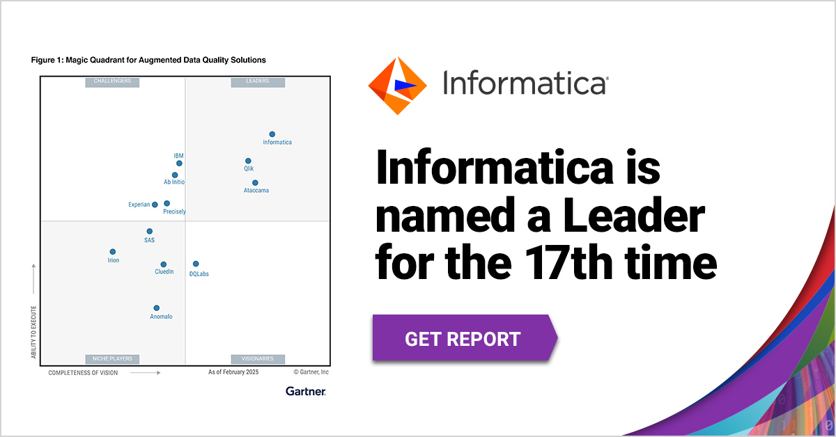 Celebrating 17 Years as a Leader in the Gartner Magic Quadrant for Augmented Data Quality ...