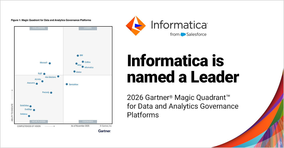 Accelerate AI-readiness with Trusted Governance: Informatica named a ...