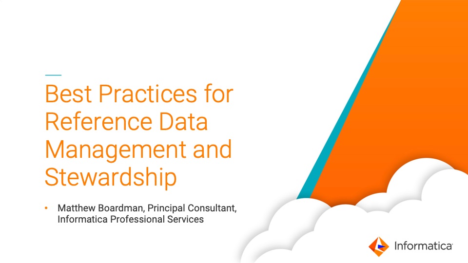 Best Practices for Reference Data Management and Stewardship | Informatica