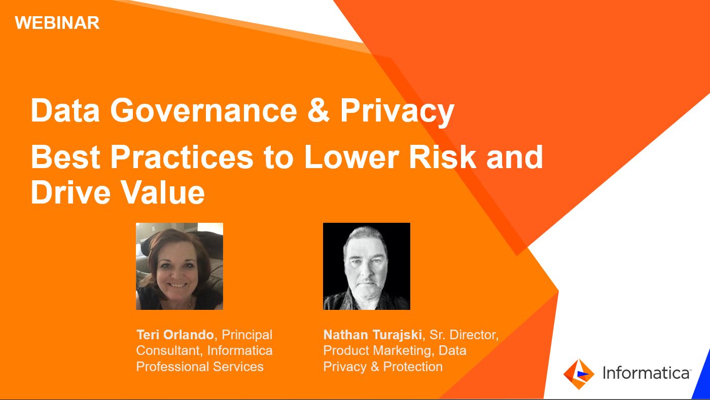 Data Governance & Privacy Best Practices to Lower Risk & Drive Value ...