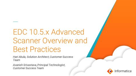 Tech Tuesday - EDC 10.5.x Advanced Scanner Overview and Best Practices ...